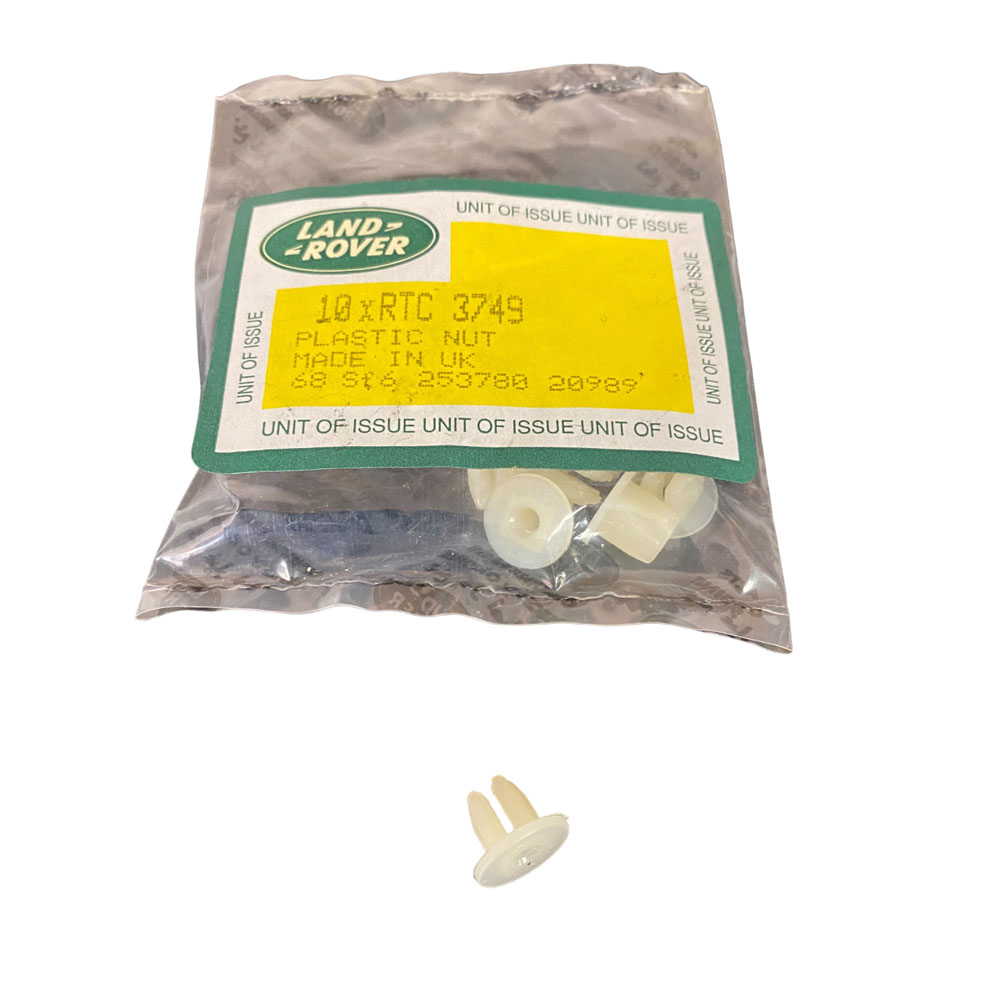 Genuine Land Rover RTC3749 Plastic Push in Nut Multi Use / Lightweight ...